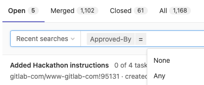 Index · Merge requests · Project · User · Help · GitLab